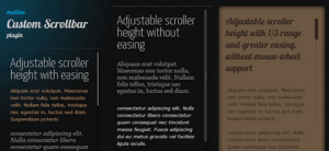 Fully Customizable Content Scrollbar jQuery Plugin | Web Resources | WebAppers
