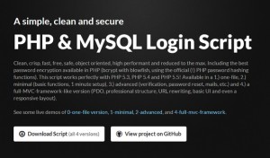 A Clean & Secure Open Source PHP Login Script | Web Resources | WebAppers
