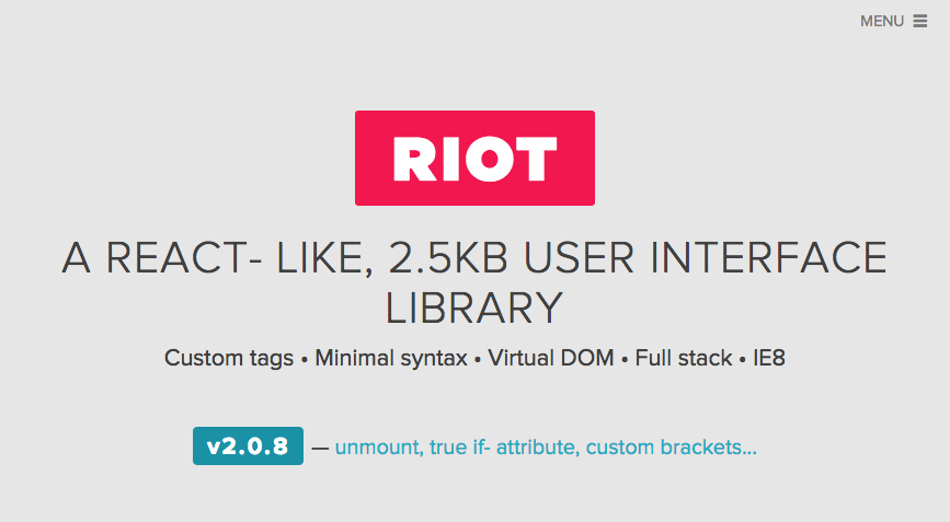 Riot - A React-Like User Interface Library | Web Resources | WebAppers