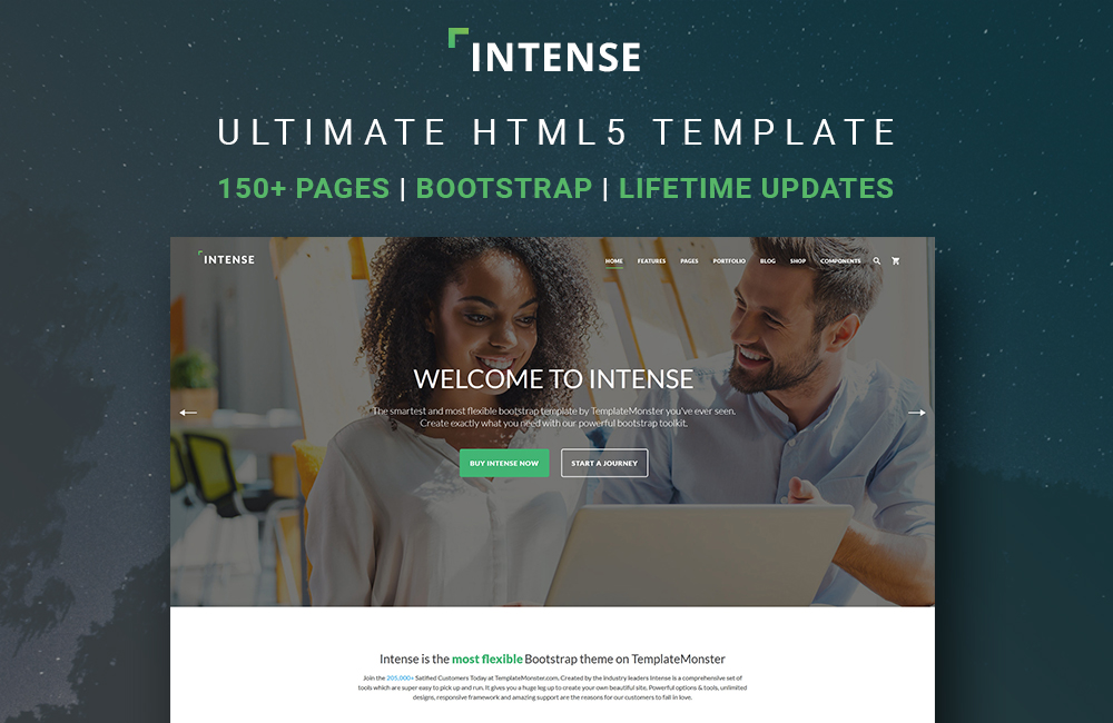 Meet "Intense" â€“ A Revolutionary Multipurpose HTML5 Template | Web Resources | WebAppers