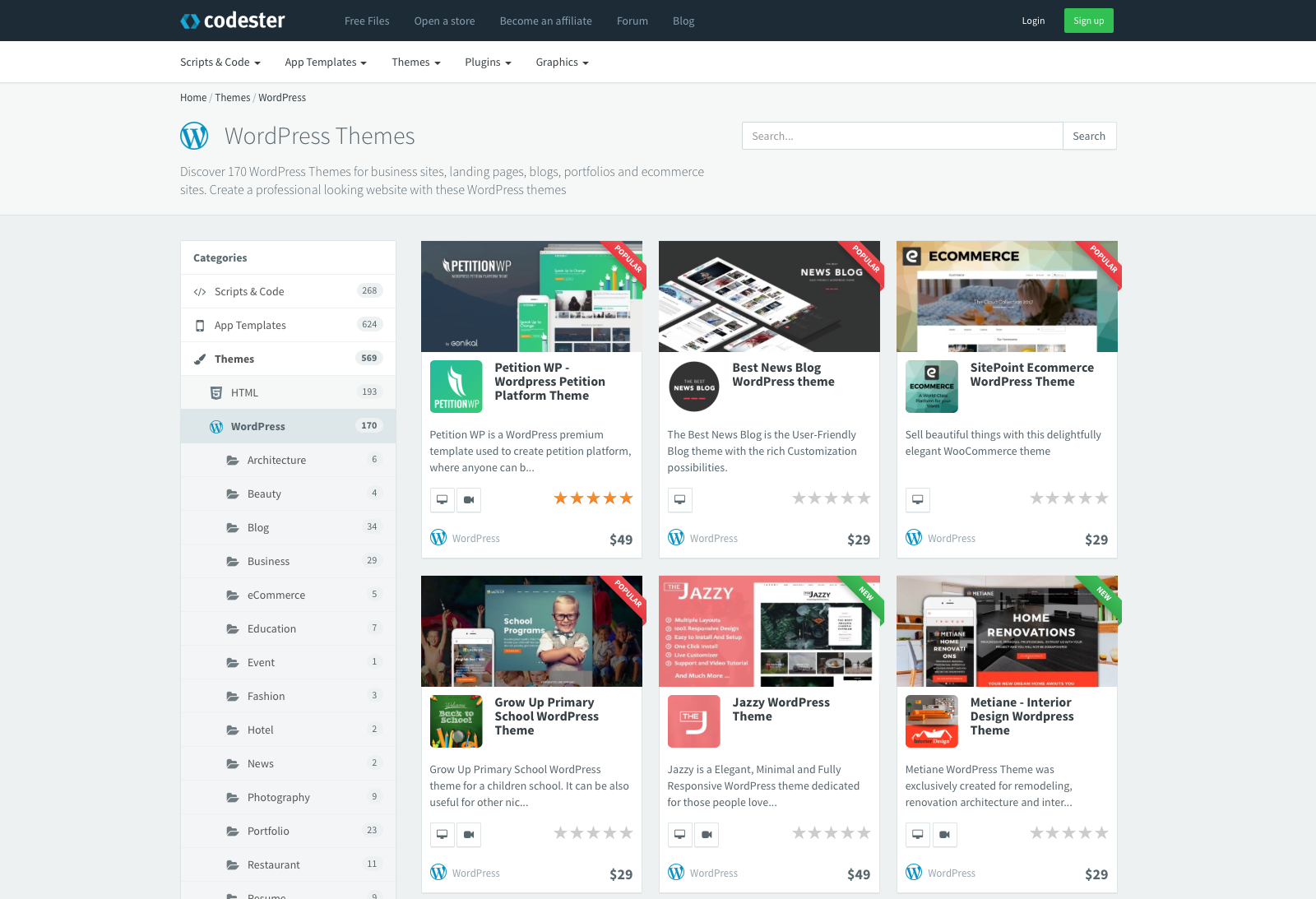 Codester - A Marketplace for Code, Scripts, Themes and Plugins | Web Resources | WebAppers